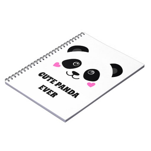 Panda Spiral Notebook | Zazzle