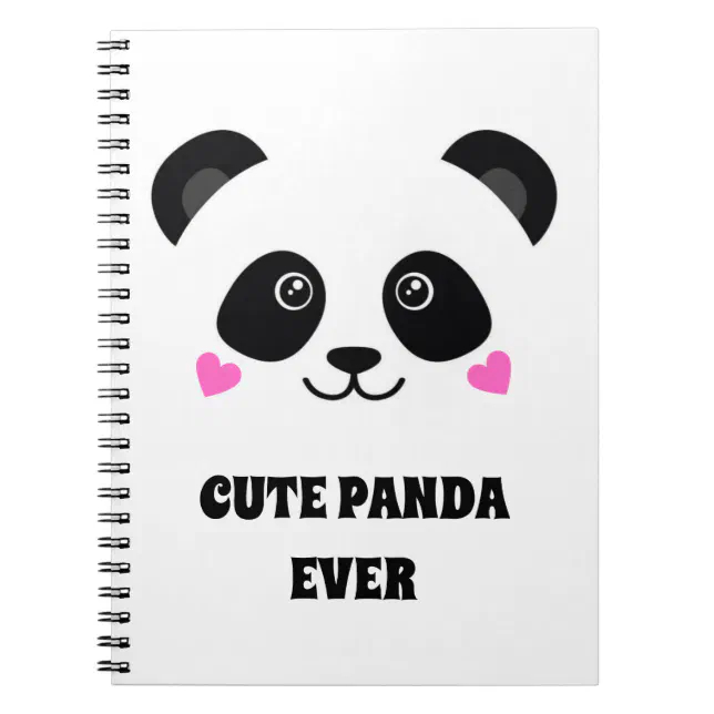 Panda Spiral Notebook | Zazzle