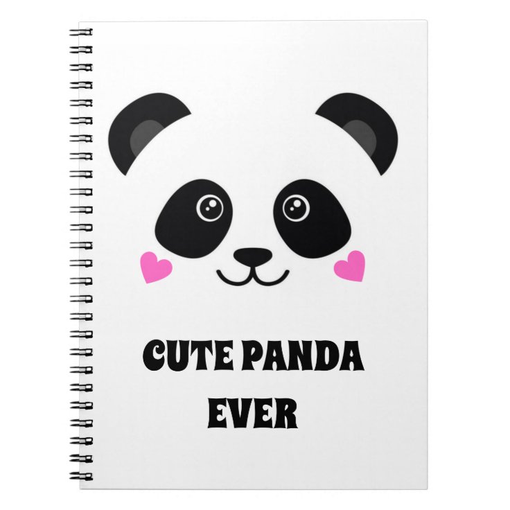 Panda Spiral Notebook | Zazzle