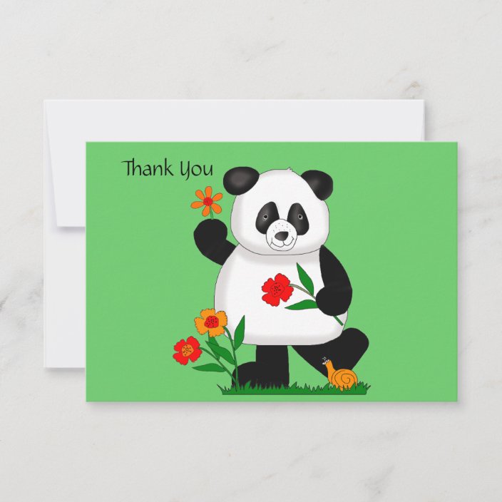 Panda Thank you Card | Zazzle.com