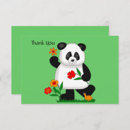 Panda Thank you Card | Zazzle
