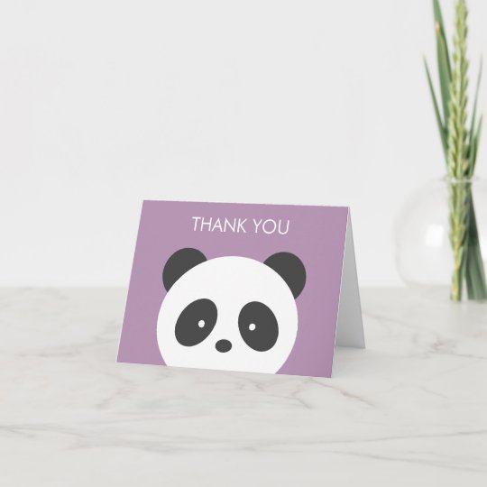 Panda thank you card | Zazzle.com