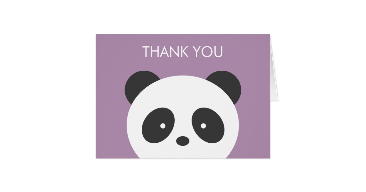 Panda thank you card | Zazzle.com