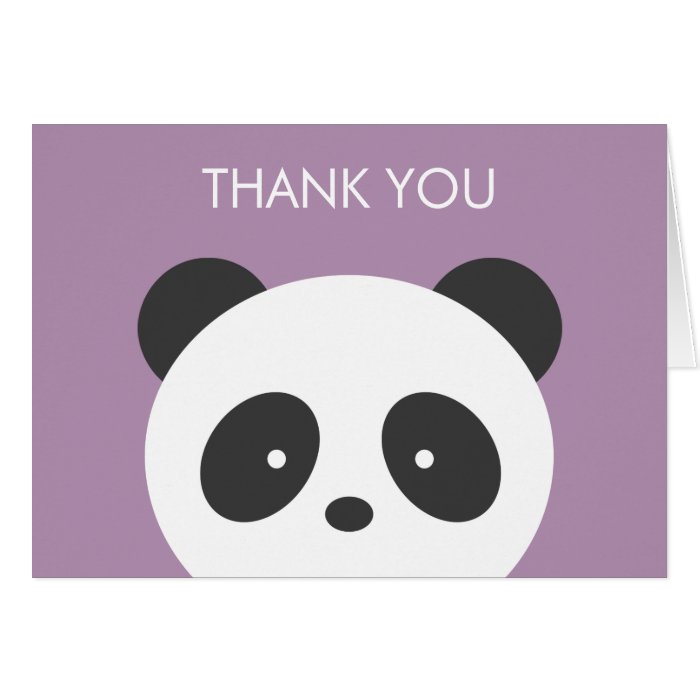 Panda thank you card | Zazzle