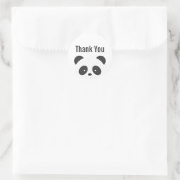 Panda thank you stickers | Zazzle