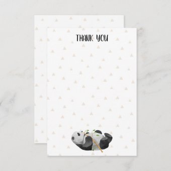Panda Theme Thank You Note Cards | Zazzle