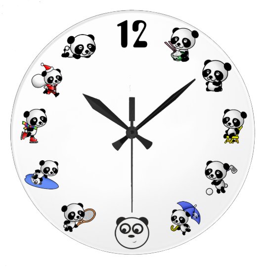 Panda time clock | Zazzle.com