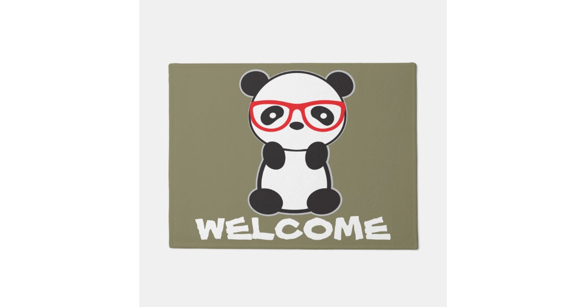 Panda Welcome Mat | Zazzle