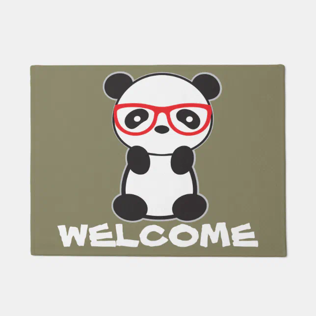 Panda Welcome Mat | Zazzle