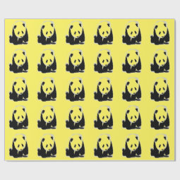 Panda Wrapping Paper | Zazzle