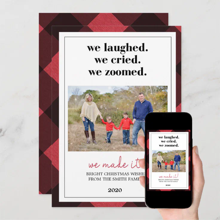 Pandemic Christmas Card, Zoom Christmas Card | Zazzle