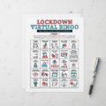 Pandemic Quarantine Bingo Lockdown Activities | Zazzle
