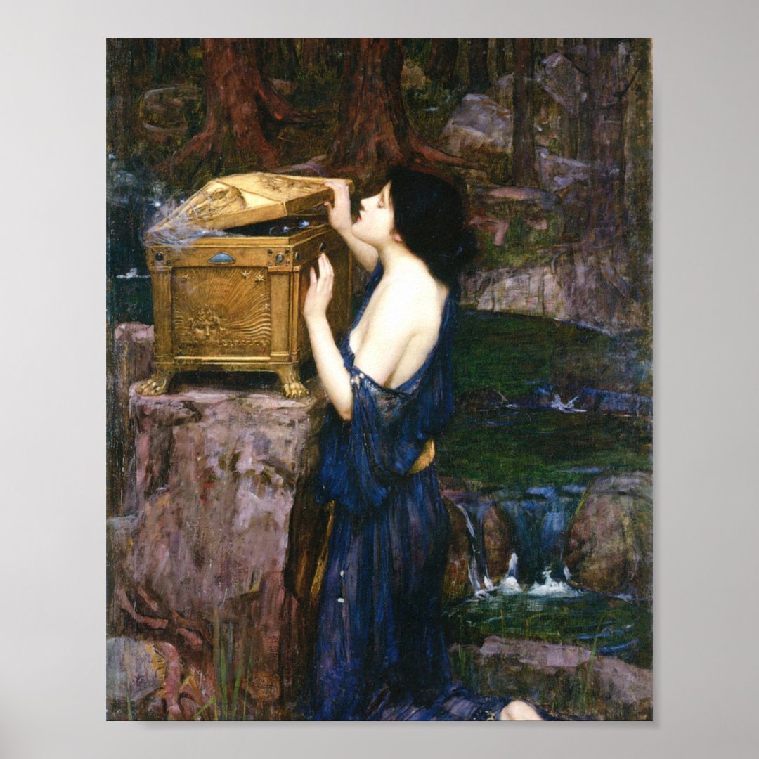 Pandora's Box - John William Waterhouse Poster | Zazzle