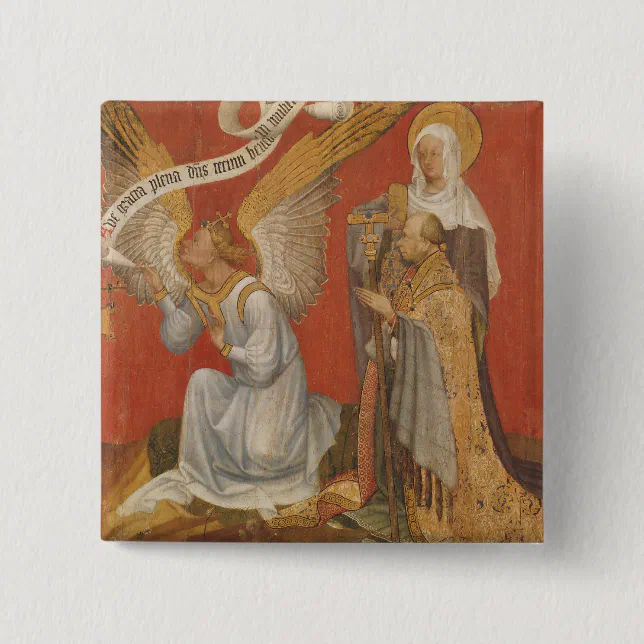 Panel from a diptych depicting the Angel Pinback Button | Zazzle