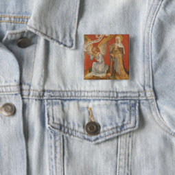 Panel from a diptych depicting the Angel Pinback Button | Zazzle