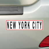 PANELS NEW YORK CITY BUMPER STICKER | Zazzle