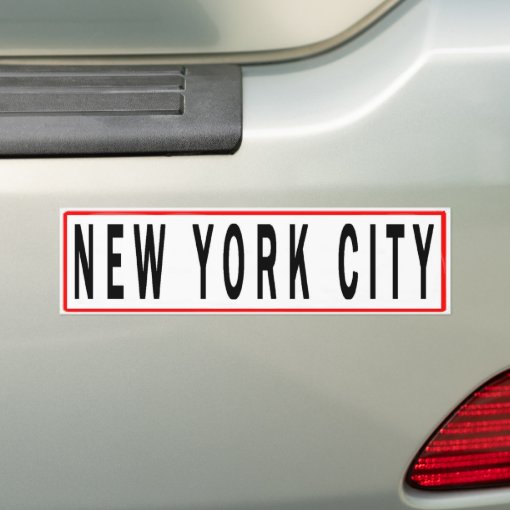 PANELS NEW YORK CITY BUMPER STICKER | Zazzle