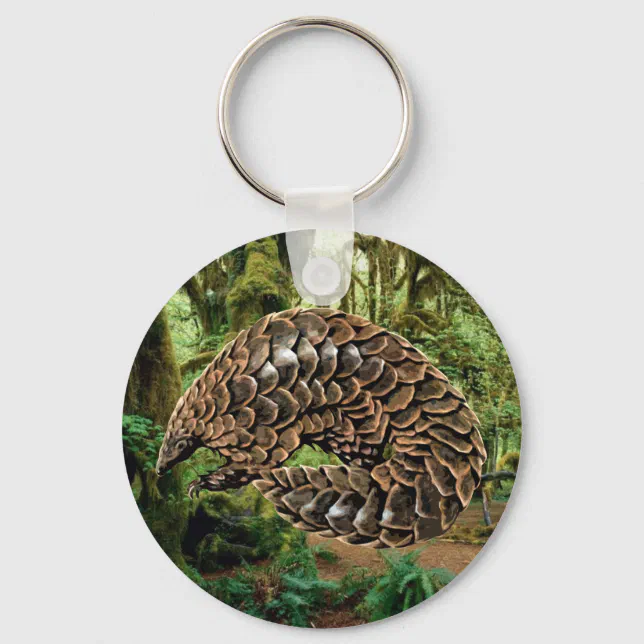 Pangolin Keychain | Zazzle