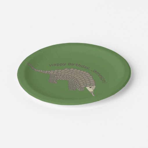 Pangolins Birthday Party Paper Plates | Zazzle