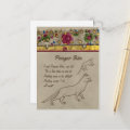 Pangur Bán Scholar and cat Old Irish poem CC1018 Postcard | Zazzle