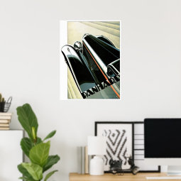 Panhard Automobile Vintage Ad Art Poster | Zazzle