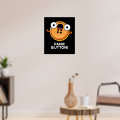 Panic Button Funny Sewing Pun Dark BG Poster | Zazzle