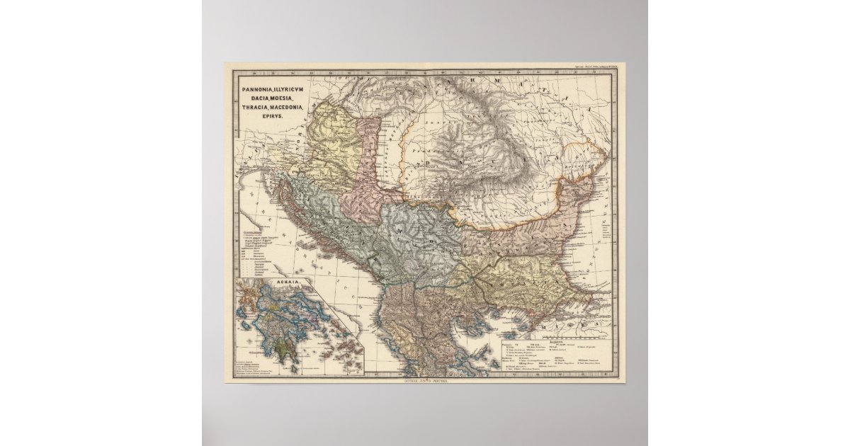 Pannonia, Illyricum, Dacia, Moesia Poster | Zazzle