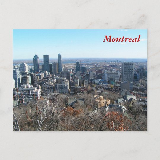 Panoramic view of Montreal Postcard | Zazzle.com