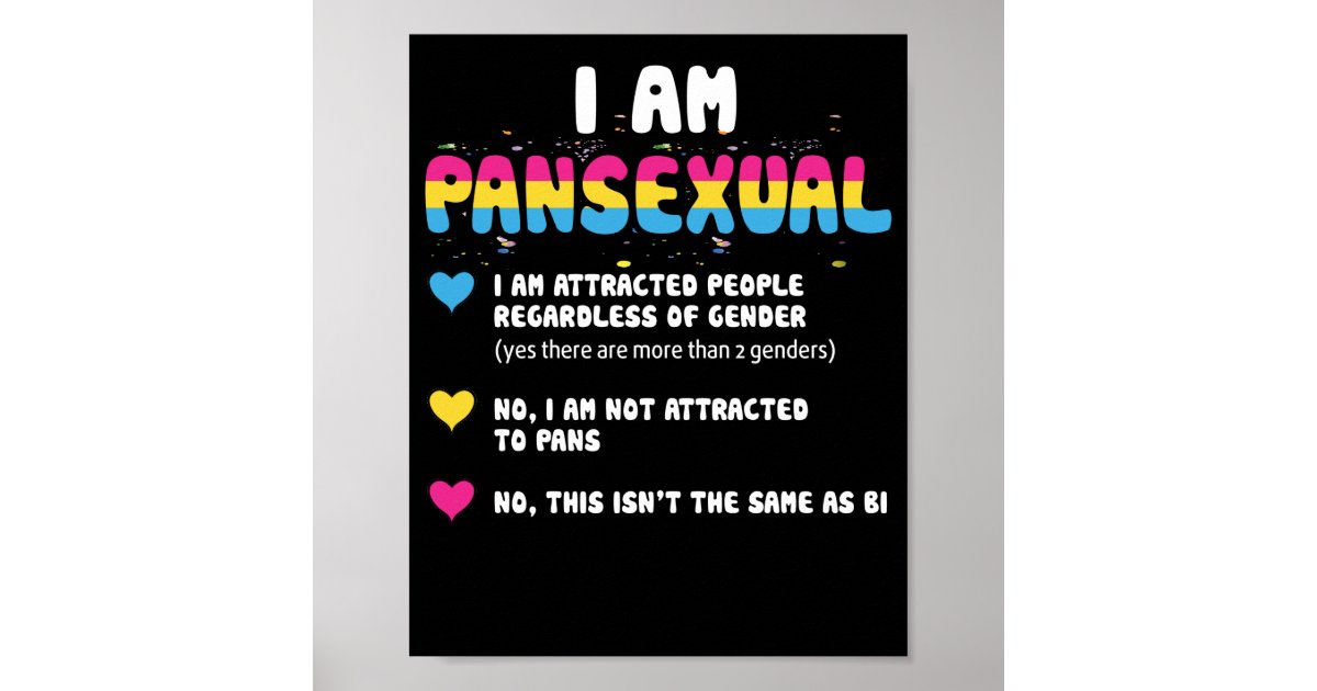 Pansexual Definition Gay Pride LGBT Poster | Zazzle