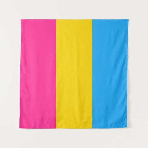 Pansexual Flag Square Tapestry | Zazzle