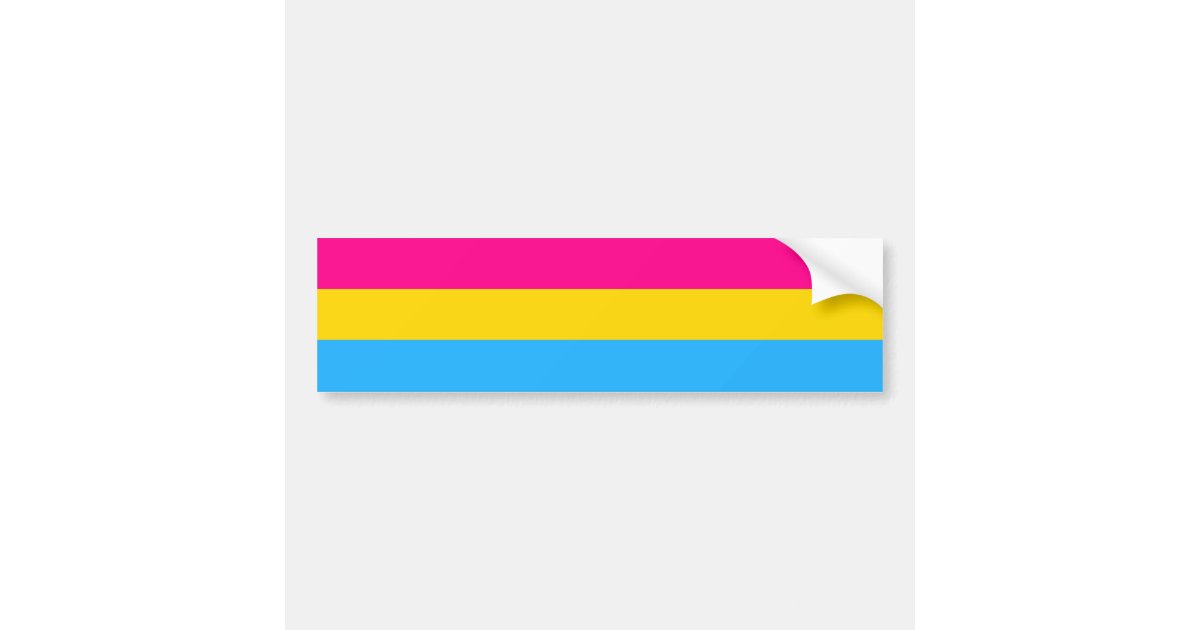 "PANSEXUAL PRIDE FLAG" BUMPER STICKER | Zazzle