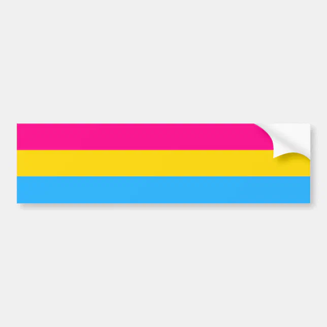 "PANSEXUAL PRIDE FLAG" BUMPER STICKER | Zazzle