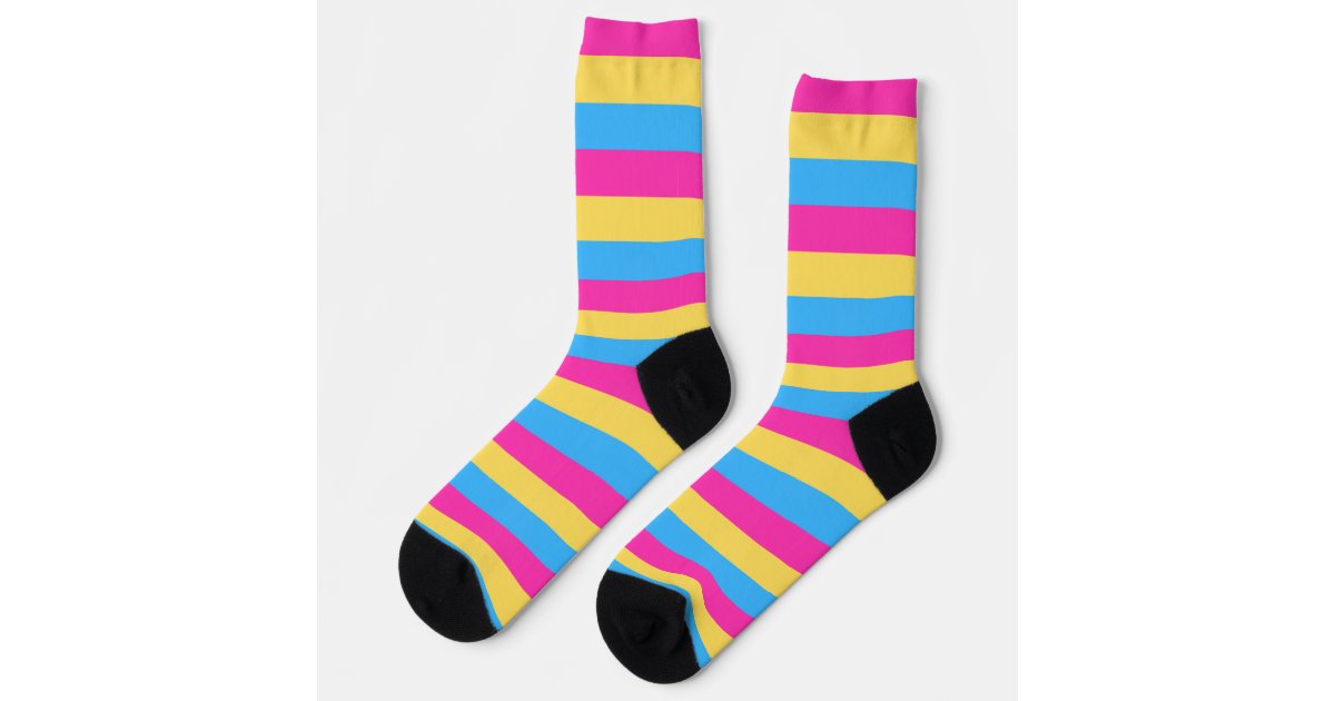 Pansexual PRIDE Flag Socks | Zazzle
