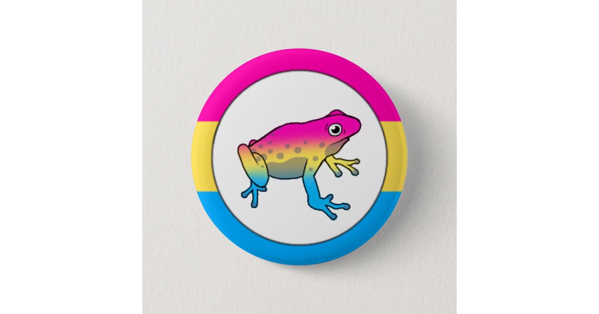 Pansexual Pride Frog Pin | Zazzle