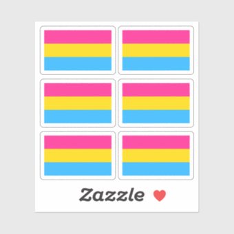 Pansexuality Pride flag Sticker | Zazzle