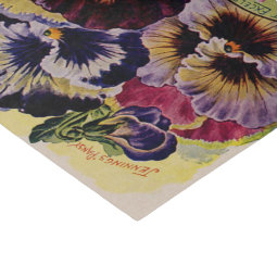 Pansy Antique Varieties Garden Tissue Paper | Zazzle