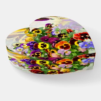 Pansy Display Paperweight | Zazzle