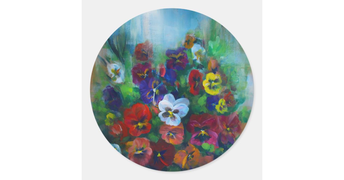 Pansy sticker | Zazzle