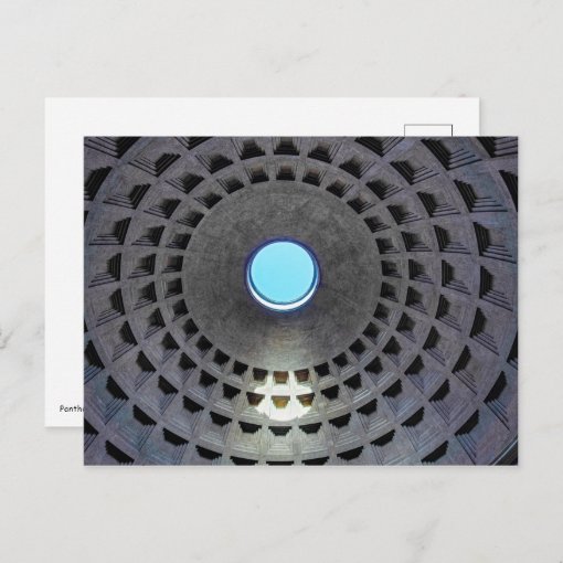 Pantheon dome indoors - Rome, Italy Postcard | Zazzle