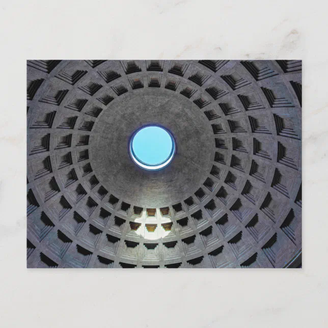 Pantheon dome indoors - Rome, Italy Postcard | Zazzle