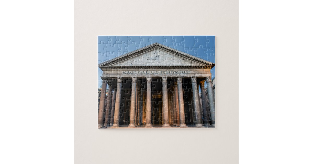 Pantheon holy temple at dawn - Rome, Italy Jigsaw Puzzle | Zazzle