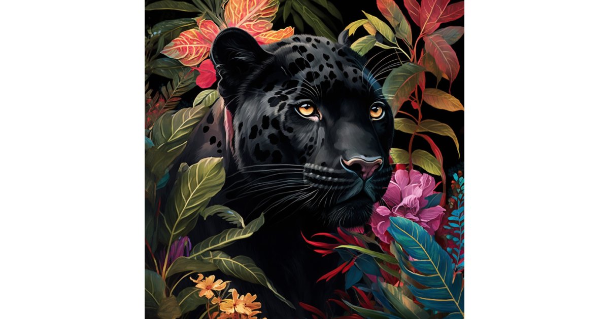 Panther Peeking Out Jungle Jigsaw Puzzle | Zazzle