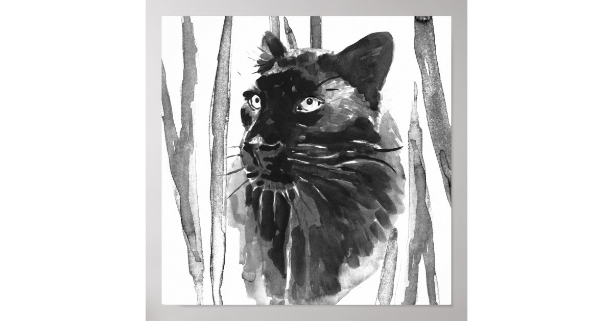 Panther Portrait Poster | Zazzle