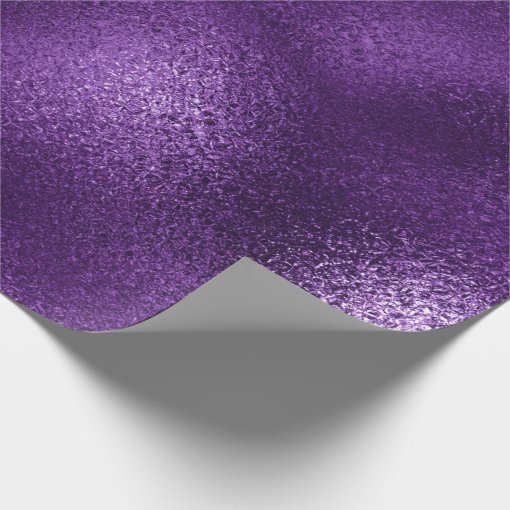 Pantone Ultra Violet Purple Glass Metallic Plum Wrapping Paper | Zazzle