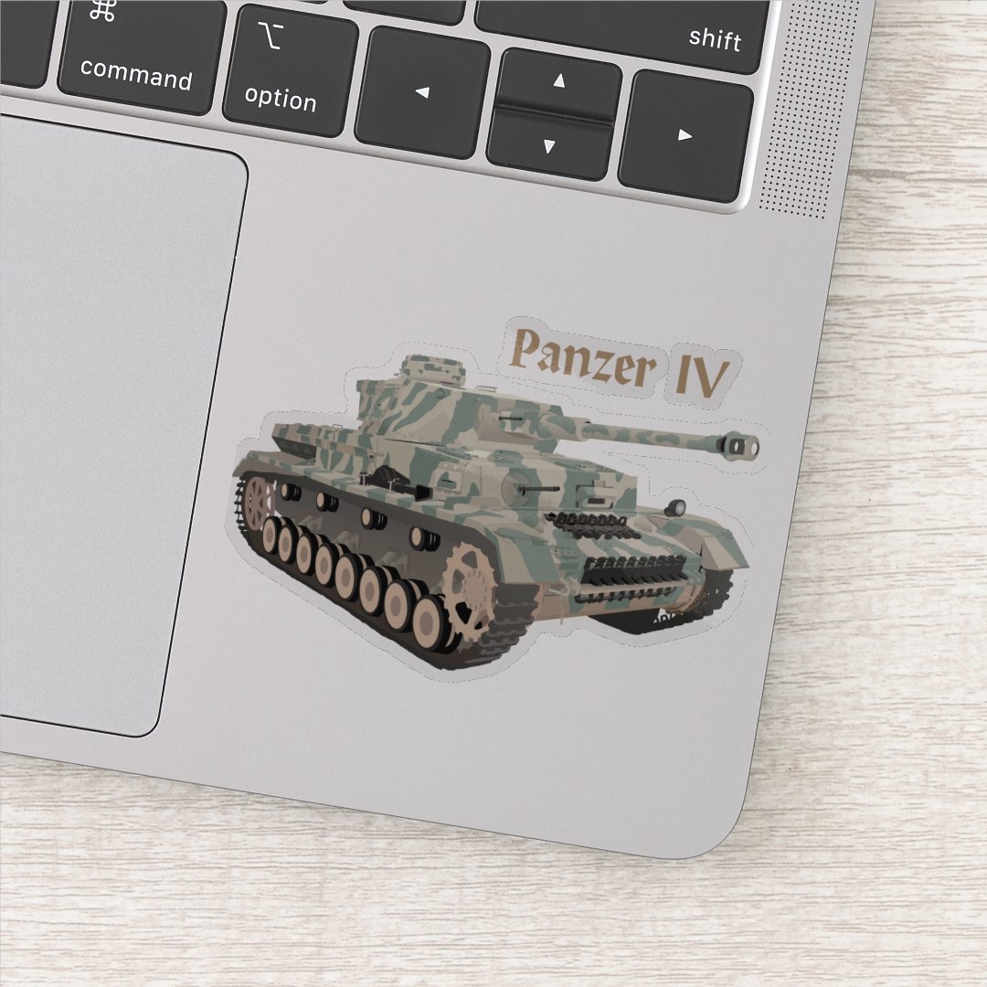 Panzer IV German WW2 Battle Tank Sticker | Zazzle
