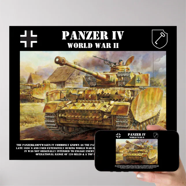 Panzer IV Tank Poster | Zazzle