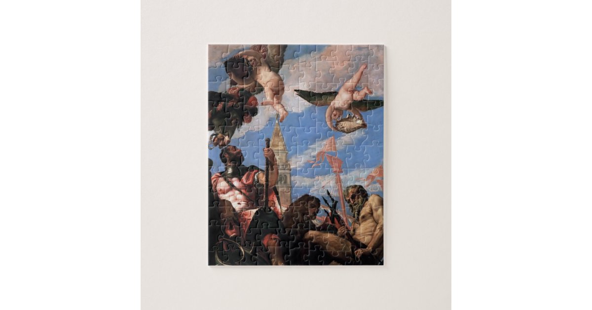 Paolo Veronese- Mars and Neptune Jigsaw Puzzle | Zazzle