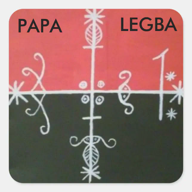papa legba veve #2 sticker | Zazzle