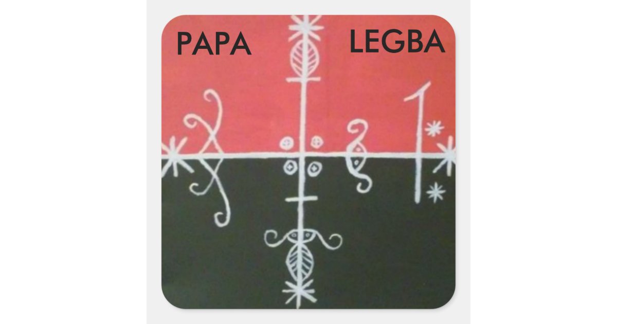 papa legba veve #2 sticker | Zazzle