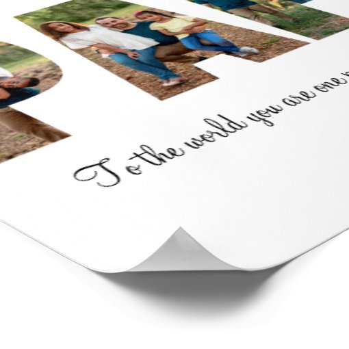 Papa Photo Collage Poster | Zazzle